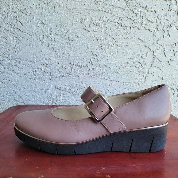 Amalfi | Shoes | Amalfi Geronimo Leather Wedge Mary Jones Platform Size ...